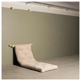 Schlafsofa KARUP DESIGN "Hooked Sofa Bed / Sleeper Chair &ndash; Sitz- oder Schlafplatz, platzsparend", braun (mocca), B:75cm H:12cm T:200cm, Bezug: 80% Baumwolle, 20% Polyester, Sofas, Schlafsofa, Futonmatratze inkl. Halterungsset aus FSC-zertifiziertem Massivholz