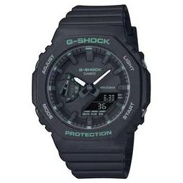 Chronograph Casio G-SHOCK, schwarz (schwarz, mint), Armbanduhren, Damen, Chronograph, Quarzuhr, Armbanduhr, Damen, Herren, digital, bis 20 bar wasserdicht