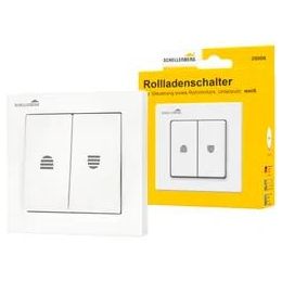 Schalter Schellenberg "f&uuml;r Jalousien mit Rastfunktion zur Unterputzmontage", wei&szlig;, B:8cm H:8cm L:4,5cm, Kunststoff, Schalter, Rollladenschalter f&uuml;r elektrischen Rollladen und Markisen