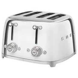 Smeg Toaster "TSF03SSEU", grau (chromfarben), B:33cm H:20cm T:30cm, Toaster