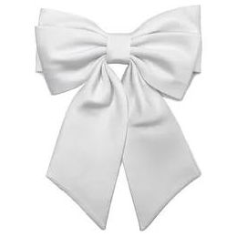Schmuckset FILIPPA FIRENZE "Big Bow", wei&szlig;, Schmuck_Sets, Damen, Polyester, Schmuckset, mit gro&szlig;er Doppel-Schleife aus wei&szlig;em Satin