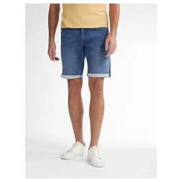 Jeansshorts PETROL INDUSTRIES, Herren, Gr. S, N-Gr, blau (light used), Denim/Jeans, Obermaterial: 77% Baumwolle, 21% Polyester, 2% Elasthan, unifarben, slim fit kniefrei, Jeans Jeansshorts, Sommerhose im Five-Pocket Style