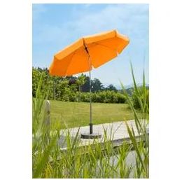 Sonnenschirm Schneider SCHIRME "Locarno", orange, Obermaterial: 100% Polyester, Standschirme, abknickbar, ohne Schirmst&auml;nder
