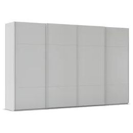 Schwebet&uuml;renschrank Rauch "Kleiderschrank Schrank Garderobe Schlafzimmerschrank SCALE-TRIO", grau (seidengrau, griffleisten seidengrau), B:360cm H:223cm T:68cm, Holzwerkstoff, Schr&auml;nke, Schwebet&uuml;renschrank, edle dreigeteilte Front, 2 Zierleisten in Griff-Farbe MADE IN GERMANY