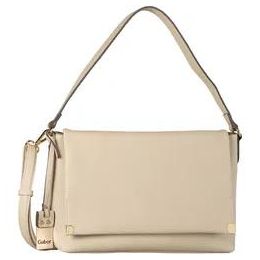 Umh&auml;ngetasche Gabor "Gela", Damen, Gr. B/H/T: 33cm x 23cm x 11cm, beige, Polyurethan, clean, gepflegt, unifarben, Taschen Umh&auml;ngetasche, weiches Kunstleder mit elegantem Schultergurt aus edlem Gewebeband