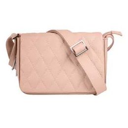 Henkeltasche CLUTY, Damen, Gr. B/H/T: 20cm x 13cm x 5cm onesize, rosa, Leder, Taschen, echt Leder, Made in Italy