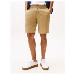 Bermudas Tommy Hilfiger "BROOKLYN SHORT 1985", Herren, Gr. 32, N-Gr, braun (camel), Web, Obermaterial: 97% Baumwolle, 3% Elasthan, Hosen Bermudas