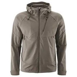 Fahrradjacke Gonso "Trail Jacket M", Herren, Gr. 4XL, grau (terragrau), 90% Polyester, 10% Elasthan, Rundhals, Jacken Fahrradjacke, robuste Herren Radjacke, windabweisende Funktionsjacke, Slim Fit