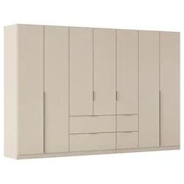 Dreht&uuml;renschrank OTTO HOME "Kleiderschrank Schrank Garderobe AGORDO mit Dekor- oder Hochglanzfront", beige (champagner), B:315cm H:210cm T:54cm, Holzwerkstoff, Schr&auml;nke, Dreht&uuml;renschrank, mit Au&szlig;enschubk&auml;sten, in 7 Breiten und 2 H&ouml;hen MADE IN GERMANY, Topseller