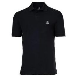 Giorgio Armani Poloshirt ARMANI EXCHANGE "Poloshirt", Herren, Gr. L, blau (marine), Obermaterial: 100% Baumwolle CO., Shirts
