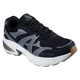 Sneaker Skechers "SHADOW", Herren, Gr. 46, schwarz (schwarz, grau), Lederimitat, Mesh, Schuhe Sneaker, Chunky Sneaker, Schn&uuml;rschuh mit auff&auml;lliger Laufsohle
