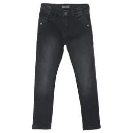 5-Pocket-Jeans Minymo "5-Pocket-Jeans MIJeans", Jungen, Gr. 98, N-Gr, grau (grau schwarz), Obermaterial: 80% Baumwolle CO. 19% Polyester PES. 1% Elasthan EL., Jeans 5-Pocket-Jeans