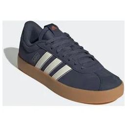 Sneaker Adidas SPORTSWEAR "VL COURT 3.0", Herren, Gr. 45, blau (shadow navy, sanftes wei&szlig;, legend ink), Leder, Synthetik, Schuhe Sneaker, inspiriert vom Design des Adidas samba