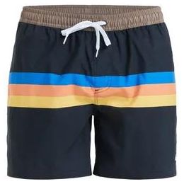 Boardshorts Quiksilver "Everyday Straight 15", Herren, Gr. L, schwarz (schwarz retro stripe), Obermaterial: 100% Microfaser;, Hosen