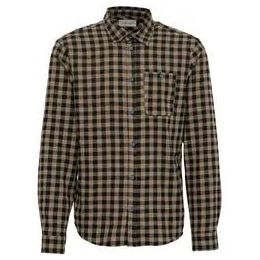 Langarmhemd Blend "Langarmhemd BHShirt", Herren, Gr. XXL, N-Gr, beige (cornstalk), Obermaterial: 75% Polyester PES. 25% Baumwolle CO., Hemden