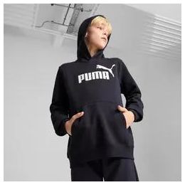 Kapuzensweatshirt Puma "ESS NO. 1 LOGO HOODIE FL B", Jungen, Gr. 140, blau (new navy), Fleece, Obermaterial: 66% Baumwolle, 34% Polyester, bedruckt, regular fit normal, Rundhals, Sweatshirts, f&uuml;r Jugendliche, sportlicher Stil, mit Jerseyfutter in der Kapuze