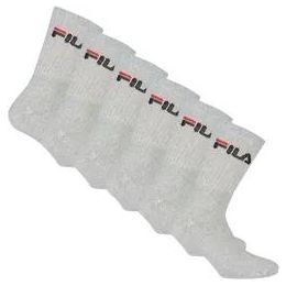 Kurzsocken Fila "Socken 3er Pack", Herren, Gr. 39-42, grau, Obermaterial: 70% Baumwolle CO. 29% Polyester PES. 1% Elasthan EL., Socken
