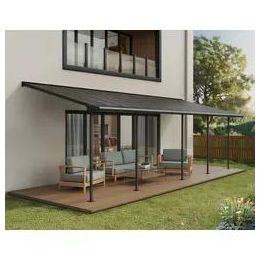 Terrassendach PALRAM - CANOPIA "Capri Alu Terrassen&uuml;berdachung", grau, B:860cm T:295cm, Aluminium, Polycarbonat (PC), Terrassen&uuml;berdachungen, einfache DIY Montage