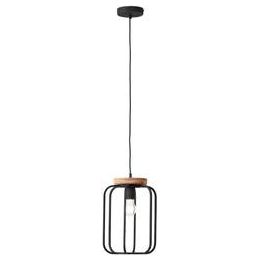 Brilliant Pendelleuchte "Tosh", schwarz (antik holz, schwarz korund), 1, &Oslash; 25cm H: 147cm, 1 Stk., Leuchten, 25cm antik holz/schwarz korund, Pendelleuchte