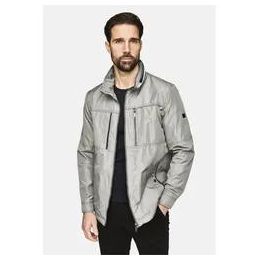 Outdoorjacke Cabano "Ultralight", Herren, Gr. 48, grau, 100% Polyester, unifarben, normal, hoch geschlossener Ausschnitt, Jacken Outdoorjacke, mit verstellbaren &Auml;rmelabschl&uuml;ssen