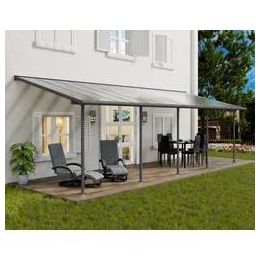 Terrassendach PALRAM - CANOPIA "Sierra Alu Terrassen&uuml;berdachung", grau, B:860cm T:295cm, Aluminium, Polycarbonat (PC), Terrassen&uuml;berdachungen, einfache DIY Montage