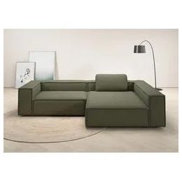 Ecksofa Home Affaire "Watertown, moderne XXL L-Form, 306 cm breit", gr&uuml;n, B:306cm H:68cm T:191cm, 96% Polyester, 4% Nylon, Sofas, Ecksofa, Komfortabel mit tiefer Sitzfl&auml;che &ndash; ideal f&uuml;r gro&szlig;e Wohnr&auml;ume