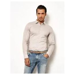 Langarmhemd DESOTO "Jerseyhemd Casual Kent", Herren, Gr. XXL, N-Gr, light sonte piqu&eacute;, Jersey, Obermaterial: 100% Baumwolle, unifarben, slim fit normal, Rundhals, Raglan&auml;rmel,&Auml;rmel mit &Auml;rmelschlitz 1-Knopf-Manschette mit Schlitz, Hemden