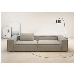3-Sitzer Home Affaire "Watertown moderner 3-Sitzer", beige (sand), B:306cm H:68cm T:118cm, 95% Polyester, 5% Nylon, Sofas, extra breites Sofa mit in eleganten Bez&uuml;gen & gro&szlig;z&uuml;giger Sitzfl&auml;che