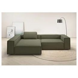 Ecksofa Home Affaire "Watertown, moderne XXL L-Form, 306 cm breit", gr&uuml;n, B:306cm H:68cm T:191cm, 96% Polyester, 4% Nylon, Sofas, Ecksofa, Komfortabel mit tiefer Sitzfl&auml;che &ndash; ideal f&uuml;r gro&szlig;e Wohnr&auml;ume