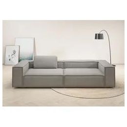 3-Sitzer Home Affaire "Watertown moderner 3-Sitzer", grau, B:306cm H:68cm T:118cm, 95% Polyester, 5% Nylon, Sofas, extra breites Sofa mit in eleganten Bez&uuml;gen & gro&szlig;z&uuml;giger Sitzfl&auml;che