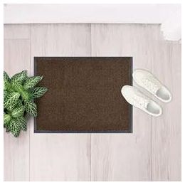 Fu&szlig;matte ANDIAMO "Easy, Made in Netherlands" Gr. 16, braun, B:80cm H:5mm L:120cm, Kunstfaser, Teppiche, Schmutzfangl&auml;ufer, Schmutzfangmatte, rutschhemmend, Innen- und &uuml;berdachten Au&szlig;enbereich