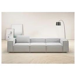 3,5-Sitzer Home Affaire "Watertown, modernes Big-Sofa XXL, 336 cm Breite, auch in Feincord", grau, B:336cm H:68cm T:98cm, 94% Polyester, 6% Nylon, Sofas, Riesiges Designersofa mit viel Platz & weichen Bez&uuml;gen in Trendfarben