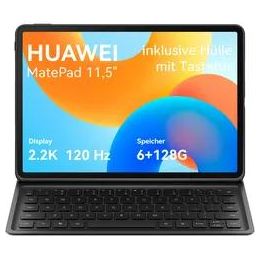 Huawei Tablet "MatePad 11,5", 6 GB + WiFi inklusive H&uuml;lle mit Tastatur", grau, 128 GB, Tablets_EBookReader