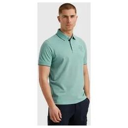 PME-Legend Poloshirt PME LEGEND "Short sleeve polo stretch pique package", Herren, Gr. 5XL, blau (cameo blau), Jersey, Obermaterial: 96% Baumwolle, 4% Elasthan, unifarben, regular fit taillenbedeckt, Shirts, mit Schriftzug