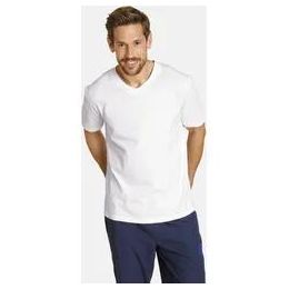 T-Shirt Jan Vanderstorm "Doppelpack T-Shirt OSMO", Herren, Gr. XXXL, wei&szlig;, Obermaterial: 100% Baumwolle CO., regular fit normal, V-Ausschnitt, Shirts T-Shirt