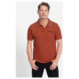 Kurzarmshirt Catamaran "Kurzarm-Poloshirt", Herren, Gr. 52/54, rot (rostrot), 100% Baumwolle, unifarben, Shirts