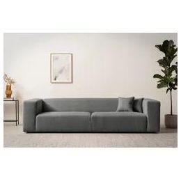 3-Sitzer Home Affaire "BAKELS, Couch in Cord oder Boucle-Stoff, Sofa im modernen Design", grau (dunkelgrau), B:275cm H:66cm T:101cm, Sofas, bequemer Sitzkomfort,in 2 Stoffen und 8 Farben lieferbar