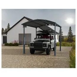 Einzelcarport PALRAM - CANOPIA "Alpine", grau (anthrazit), B/H/T: 259cm x, Carports, 100% UV-gesch&uuml;tzt