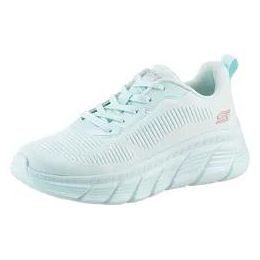 Sneaker Skechers "BOBS B FLEX HI-FLYING HI", Damen, Gr. 37, blau (hellblau), Textil, Schuhe Sneaker, Trainingsschuh, Schn&uuml;rschuh, Freizeitschuh in veganer Verarbeitung