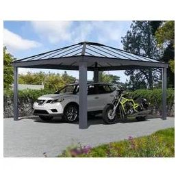 Doppelcarport PALRAM - CANOPIA "Colorado", grau (anthrazit), B/H/T: 207cm x, Carports, 100% UV-gesch&uuml;tzt