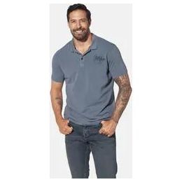 Poloshirt Jan Vanderstorm "Poloshirt BRORTE", Herren, Gr. 4XL, blau, Obermaterial: 100% Baumwolle CO., comfort fit normal, ohne Ausschnitt, Shirts