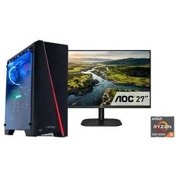 Captiva Gaming-PC-Komplettsystem "Advanced Gaming R85-985 TFT Bundle", Energieeffizienz: F (A-G), schwarz, ohne Betriebssystem, 32 GB RAM 1.000 GB SSD, Computer_Komplettsysteme