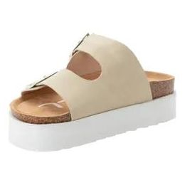 O`Neill Sandale O'NEILL "SANDY PLATFORM SLIDER WOMEN LOW", Damen, Gr. 40, braun (tan), Synthetik, Schuhe Sandale