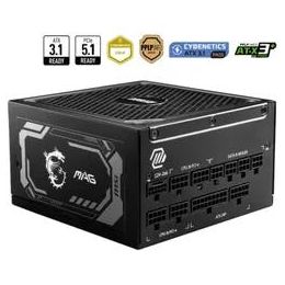 MSI Netzteil "MAG A1000GL PCIE5", schwarz, B:13cm H:23,6cm T:29,4cm, Netzteile