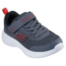 Sneaker Skechers "SELECTORS", M&auml;dchen, Gr. 33, grau, Synthetik, Textil, Schuhe Sneaker, Freizeitschuh mit Klettverschluss, Gr&ouml;&szlig;enschablone zum Download