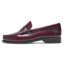 Loafer Henry Stevens "Hunter M PL", Herren, Gr. 46, rot (bordeaux), Kalbsleder, Schuhe Loafer
