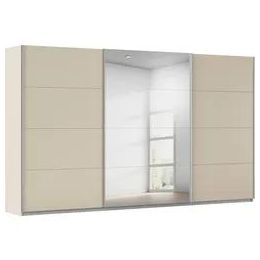 Schwebet&uuml;renschrank OTTO HOME "Kleiderschrank Schrank Schlafzimmerschrank Garderobe AGORDO", beige (beige (champagner), griffleisten alufarbig), B:360cm H:229cm T:62cm, Holzwerkstoff, Schr&auml;nke, Schwebet&uuml;renschrank, Top Innenausstattung, in 4 Breiten und 2 H&ouml;hen MADE IN GERMANY, Topseller