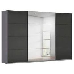Schwebet&uuml;renschrank OTTO HOME "Kleiderschrank Schrank Schlafzimmerschrank Garderobe AGORDO", grau (graumetallic, hochglanz effektgrau, griffleisten graumetallic), B:315cm H:229cm T:62cm, Holzwerkstoff, Schr&auml;nke, Schwebet&uuml;renschrank, Top Innenausstattung, in 4 Breiten und 2 H&ouml;hen MADE IN GERMANY, Topseller