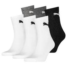 Kurzsocken Puma "Socken 6er Pack", Herren, Gr. 35-38, wei&szlig; (wei&szlig;, grau), Obermaterial: 78% Baumwolle CO. 18% Polyester PES. 2% Polyamid PA. 2% Elasthan EL., Socken