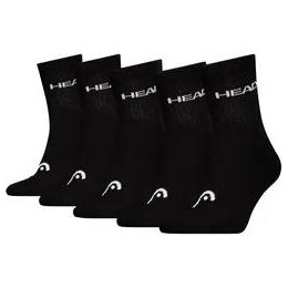 Kurzsocken Head "Socken Head ELEMENTS ALL SPORTS SHORT CREW ECOM 5er Pack", Damen, Gr. 39-42, schwarz, Obermaterial: 72% Baumwolle CO. 26% Polyester PES. 1% Polyamid PA. 1% Elasthan EL., Socken
